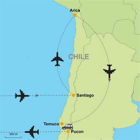 Vacation Package Santiago Arica Pucon By Air Custom Vacation