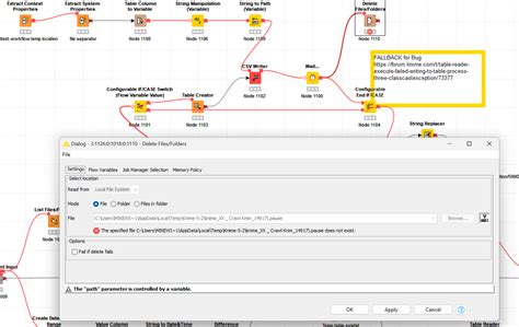Delete Files Folder Disabled Fail Option Still Triggers Inactive Branch Feedback And Ideas
