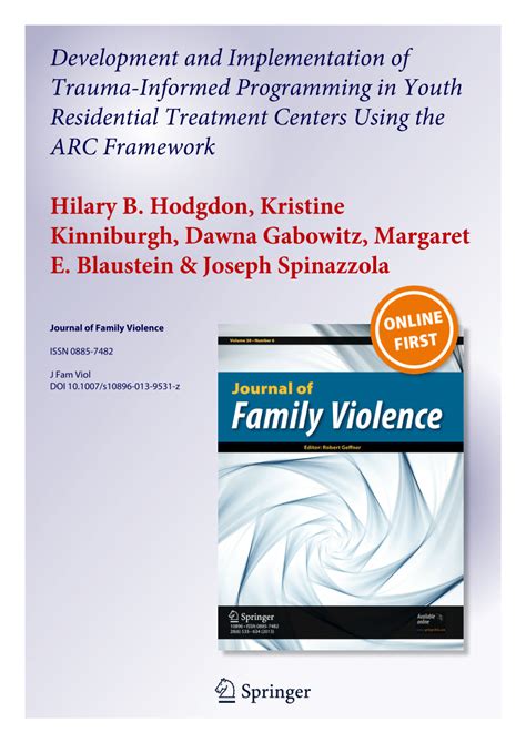 Pdf Development And Implementation Of Trauma Informed Programming In