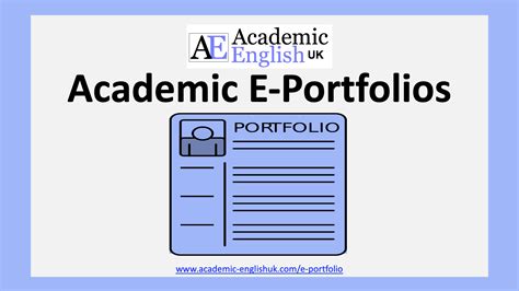 Academic Academic E Portfolios Academic English Uk