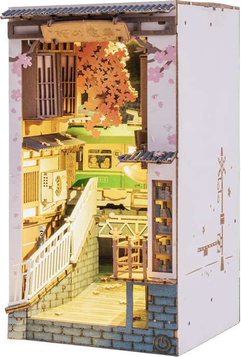 Rolife Sakura Densya Boek Nook Plank Insert Boek Nook Kit Diy
