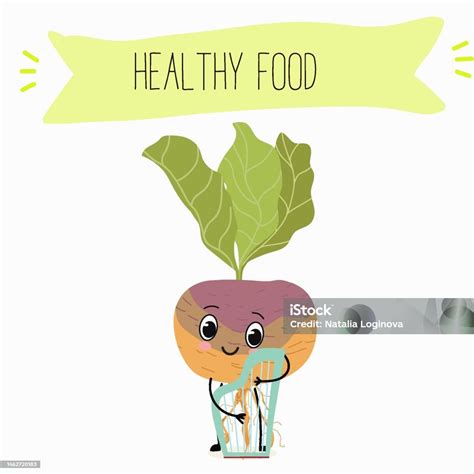 벡터 일러스트레이션 재미 있는 만화 캐릭터 스웨덴 Rutabaga 순무 재미 있고 건강한 음식 비타민 귀여운 얼굴 음식 재료 채식 벡터 만화 산화 방지제 건강한 식생활에