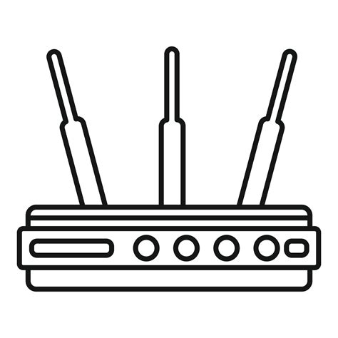 Network Router Icon Outline Style 14550206 Vector Art At Vecteezy