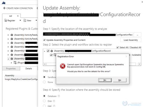Error Faced While Registering Plugin In On Premise CRM Microsoft