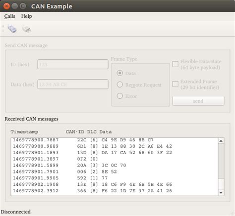 CAN Bus Example Qt Serial Bus 5 15 18