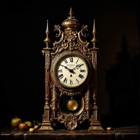 Free Ornate Antique Timepiece Image Clock Antique Vintage