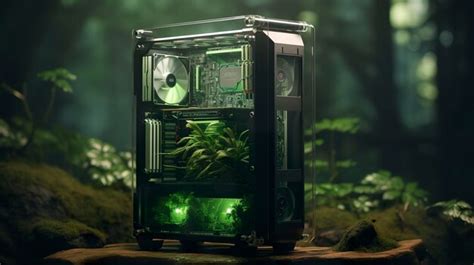 A Photo Of A Modern Computer Case Premium Ai Generated Image