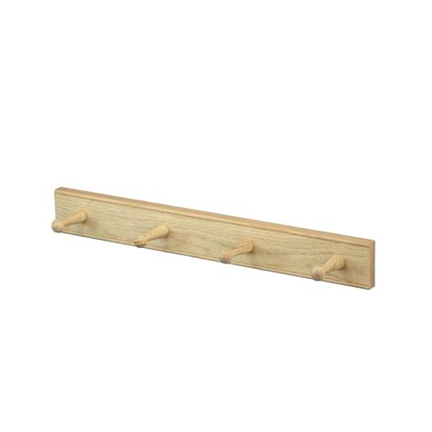 Shaker Peg Rail Oak 4 Peg Creamore Mill