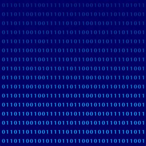 Blue Screen Binary Code Royalty Free Vector Image