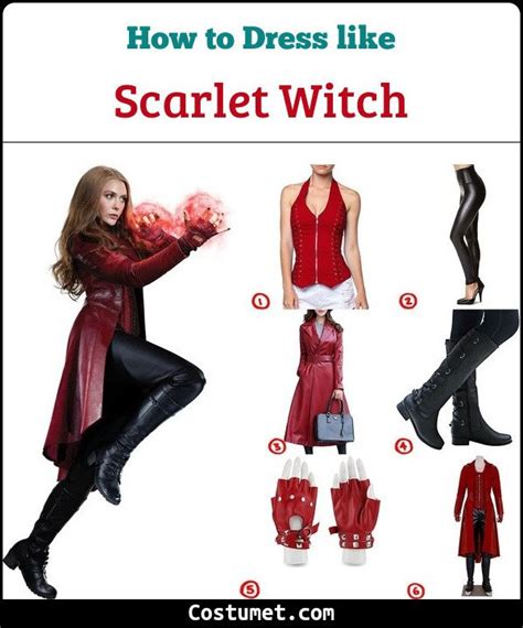The Scarlet Witch Wanda Maximoff Costume For Cosplay Halloween 2023