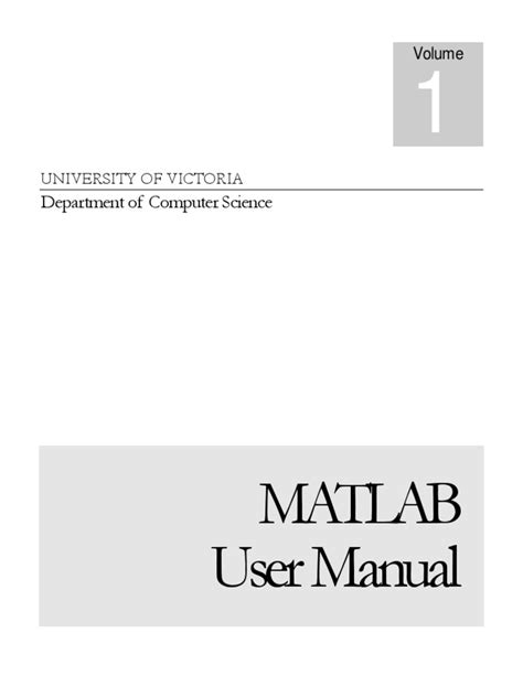 Revised Matlab Manual Pdf Matlab Command Line Interface