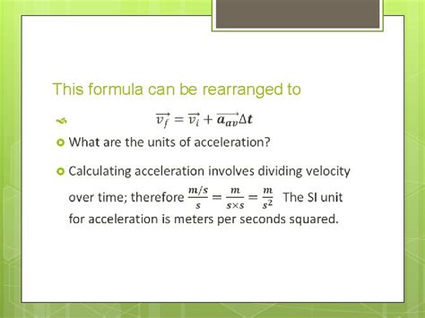 Acceleration COMPARING UNIFORM MOTION AND UNIFORMLY ACCELERATED UNIFORM