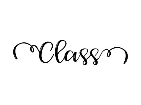 Class Lettering Graphic By Islanowarul · Creative Fabrica