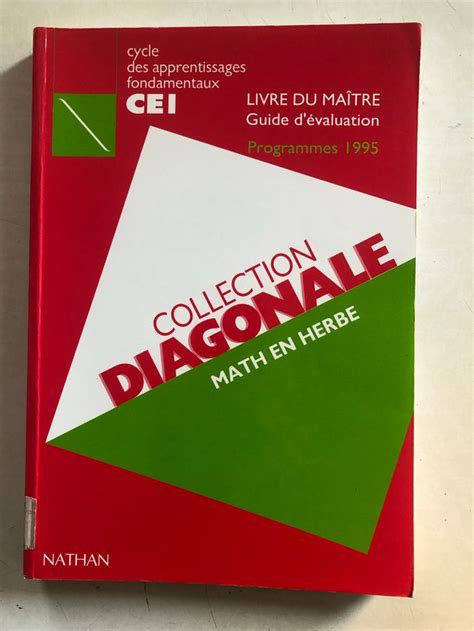 Livre Collection Diagonale Math En Herbe Ce1 Nathan Beebs By Kiabi