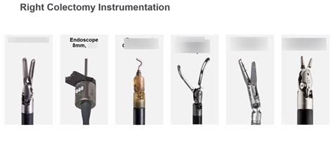 Right Colectomy Instrumentation Diagram Quizlet