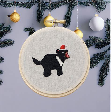 Diy Kit Christmas Tassie Devil Hooray Hoop