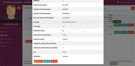 Sistema De Cadastro Produtos E Clientes Script Php 74 Script Php Aqui Brasil Oficial