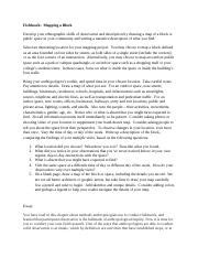 3 Mapping A Block 2 Docx Fieldwork Mapping A Block Develop Your Ethnographic Skills Of