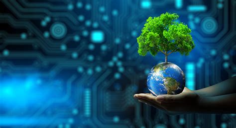 그린 컴퓨팅 Csr It 윤리 자연 기술 상호 작용 및 환경 친화적 인 공간을 복사합니다 생명 공학에 대한 스톡 사진 및 기타