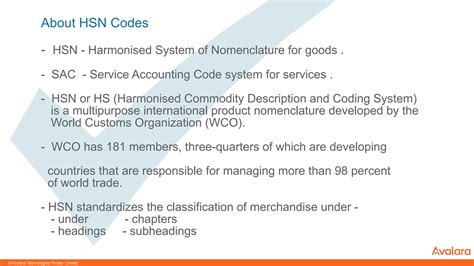 PPT On HSN Codes For Educational Purposes PPT