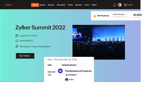 holistic event management software zoho backstage
