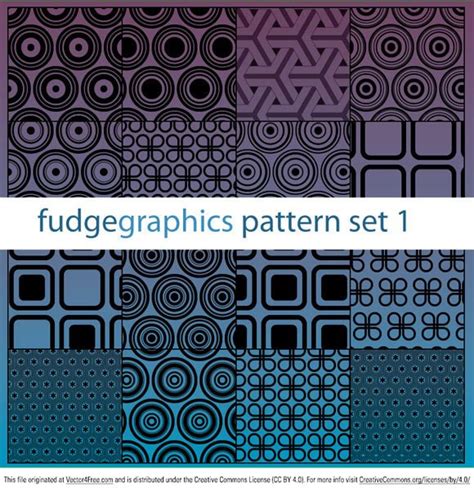 Pattern Set 1 Vector For Free Download Freeimages