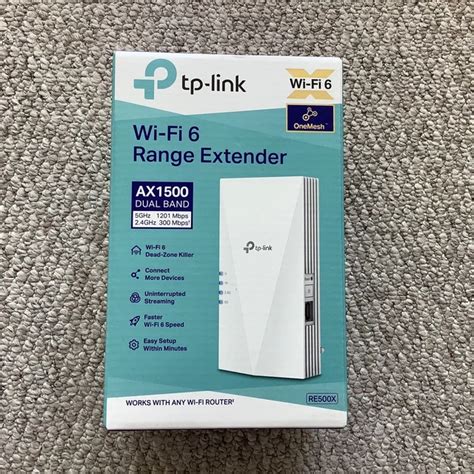 Tp Link Ax1500 Dual Band Wi Fi 6 Range Extender Hotspot Re500x Uk Plug 3 Eur 34 39 Picclick Fr
