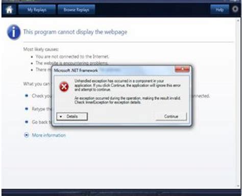 Runtime Error With A Program I Get A Net Framework Error Message Techyv