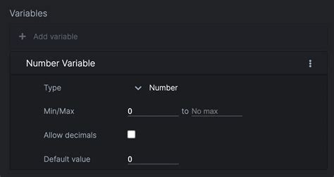using variables cogs