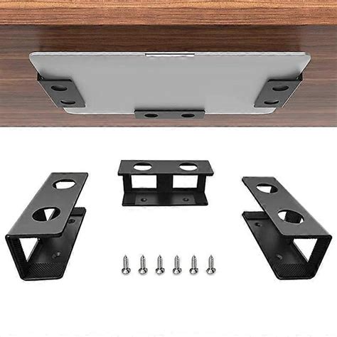 3 Pieces Of Off Stage Laptop Bracket Under Table Bracket Is Suitable For Laptop Under Table