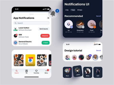 Notifications Ui Design Inspiration Behance