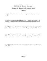 Chapter Electronic Structure Of Atoms Pdf CHEM General Chemistry I Chapter