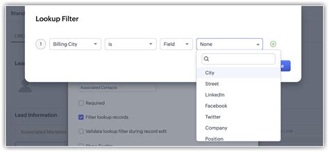 Lookup Filters Zoho Crm