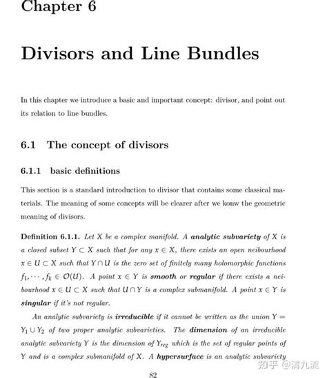 黎曼面6：divisors And Line Bundles 知乎