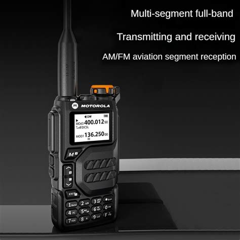 Bộ đàm Motorola X8 Bộ đàm băng tần số UHF VHF kết hợp nghe đài FM 1 10km 10w chờ siêu dài