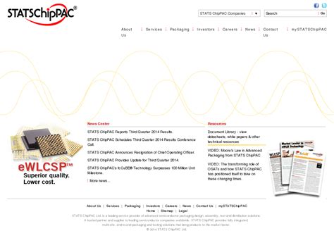 Stats Chippac Competitors Revenue And Employees Company Profile On Owler