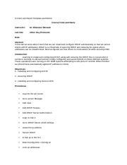 MSCS U Lab Assignment Docx Securing DHCP And DNS Docx Current Lab Report Template And