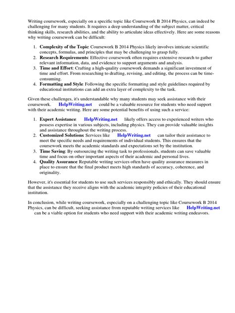 Coursework B 2014 Physics Pdf Velocity Expert