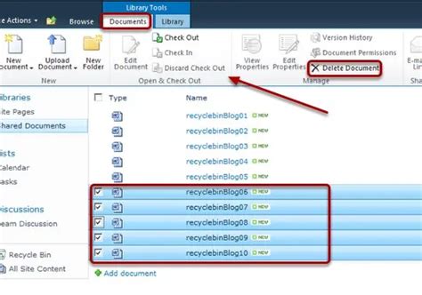 Sharepoint Recycle Bin
