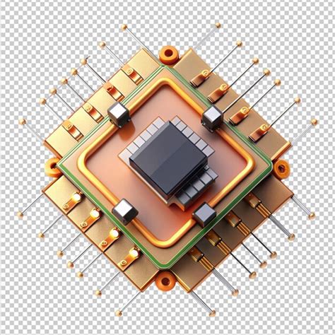 Premium PSD Rf Circuit On Transparent Background