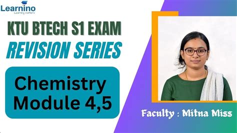 Ktu Btech Chemistryrevision Module 4 And 5 Youtube