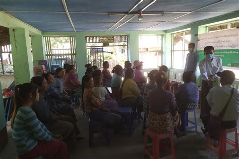 ကျောက်ဆည်မြို့နယ် သီးပင်ကျေးရွာတွင် ထင်းသုံးစွဲမှုလျော့ချသုံးစွဲရေးအသိပညာပေး ဟောပြောခြင်း နှင့်စ