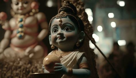 Portrait Of Janmashtami Celebration Of Lord Krishnas Birth 24066664