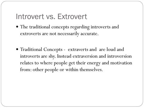 Ppt Introversion Vs Extroversion Powerpoint Presentation Free