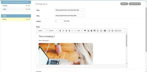 Integrating Ckeditor In Django Admin And Rendering Html In A Template Django Blog 4