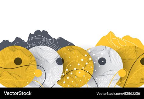 Abstract Art Wireframe Background Modern Science Vector Image