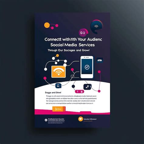 Connect With Your Audience Through Social Media Services Premium Ai Generated Image