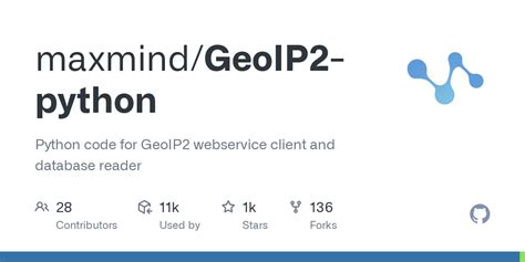 GitHub Maxmind GeoIP2 Python Python Code For GeoIP2 Webservice