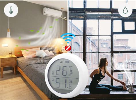 Zigbee Temperature Humidity LCD Sensor SAMOTECH