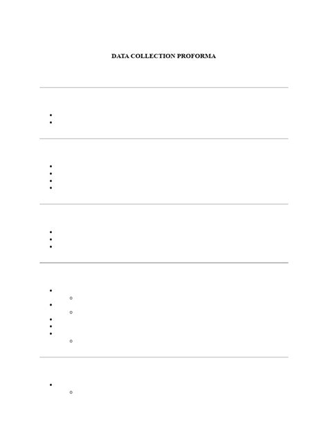 Data Collection Proforma Pdf Pdf